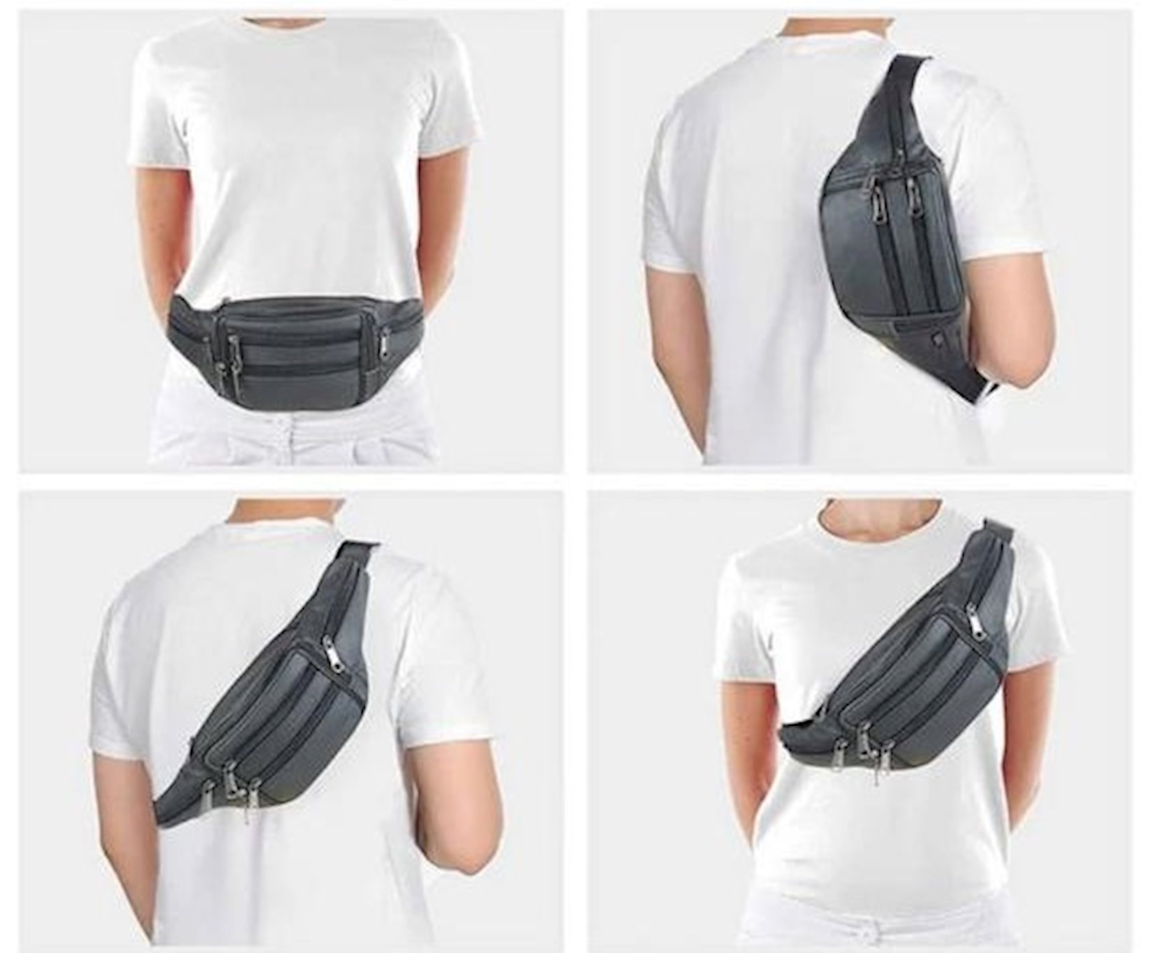 Kişilər üçün dəri kəmər çantası 616263 qara - Qiymeti, Bakıda almaq ...