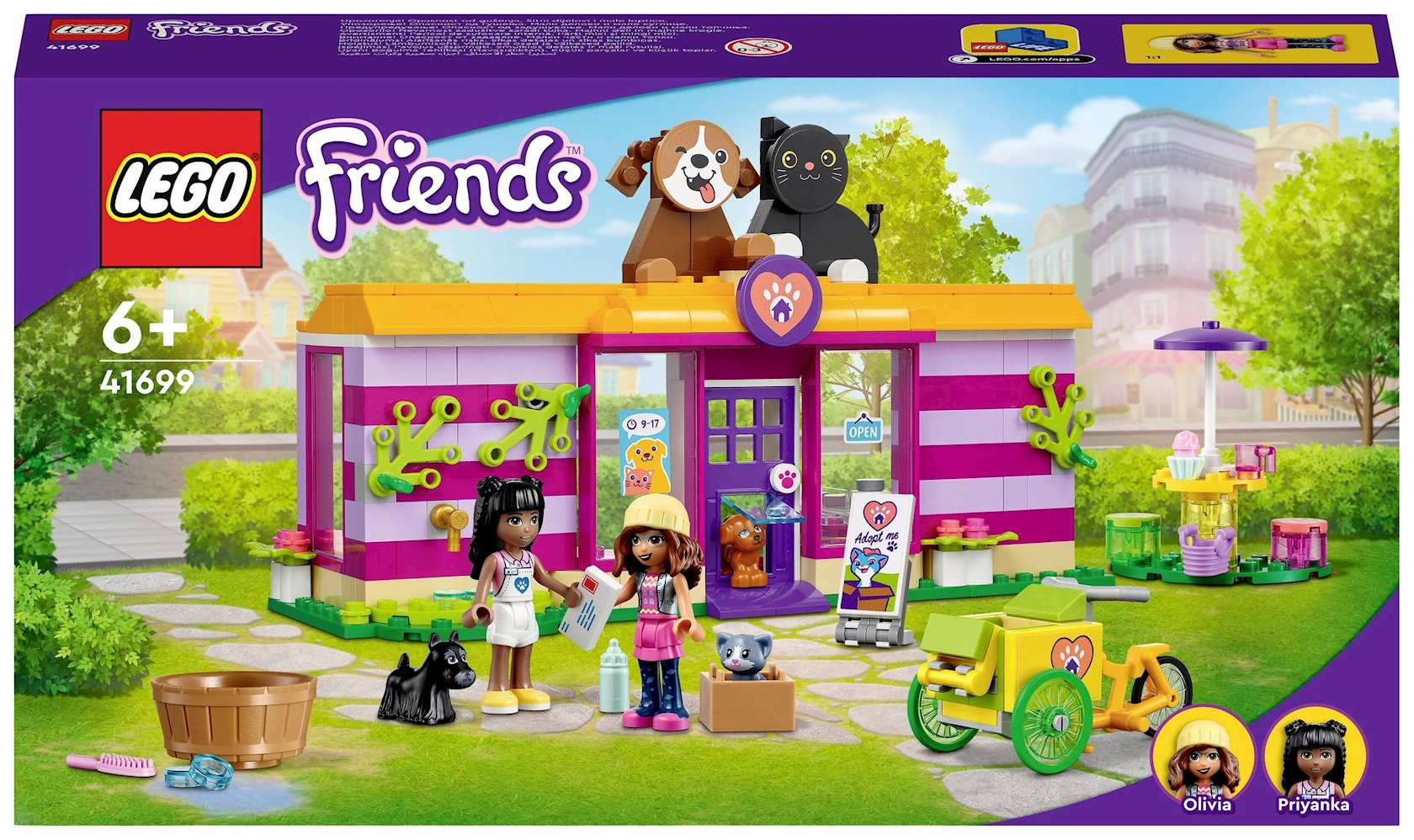 Конструктор Lego Friends Pet Adoption Cafe 41699, 6+ лет, 292 элементов ...