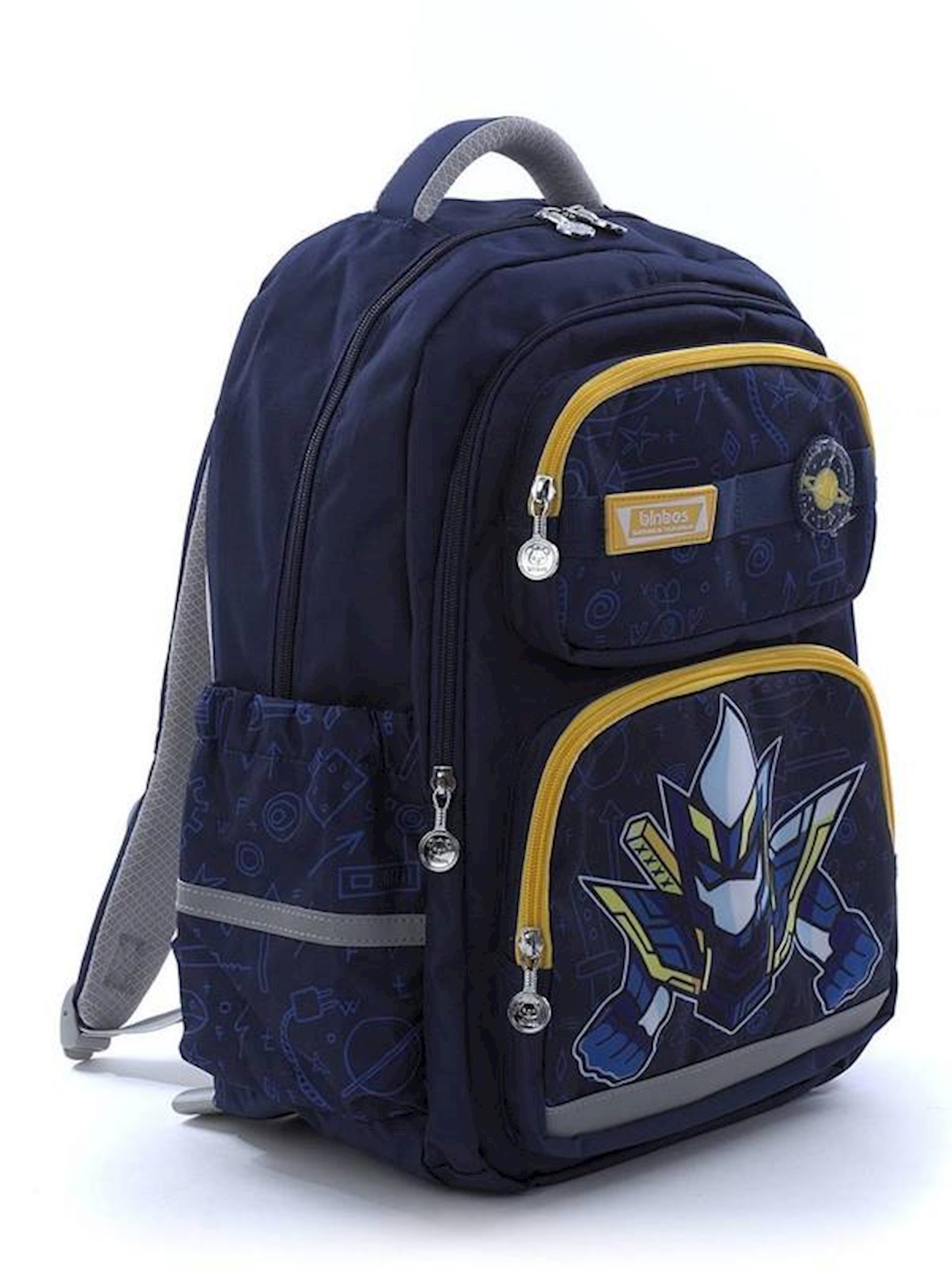 Школьный рюкзак Binbes Robot 502 темно-синий - купить в Баку. Цена ...