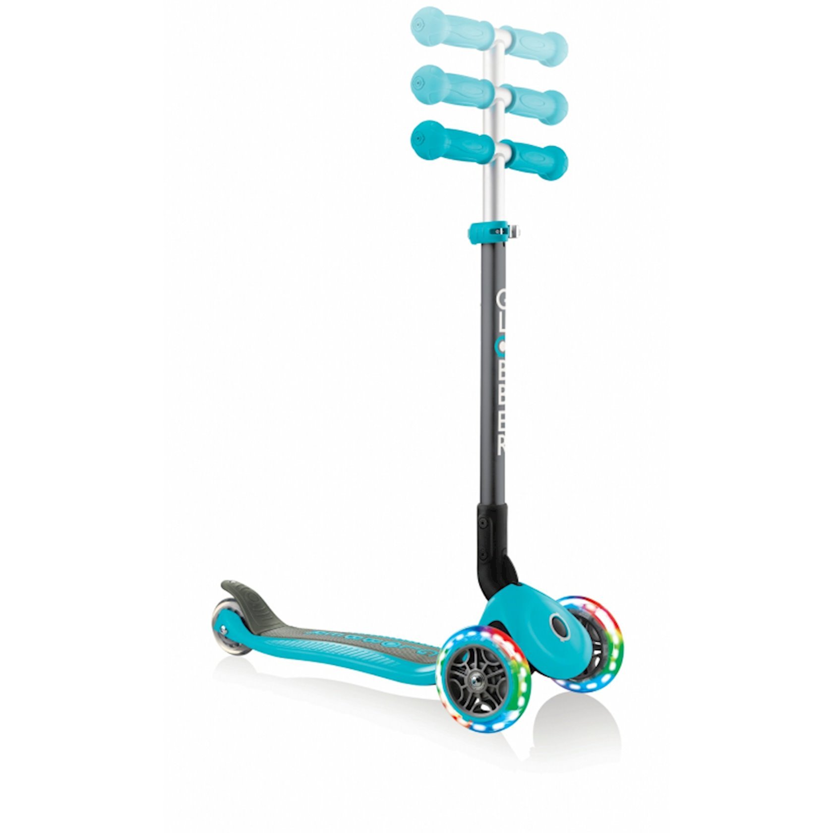 Самокат-кикборд Globber Primo Foldable Lights, детский, от 3 лет ...