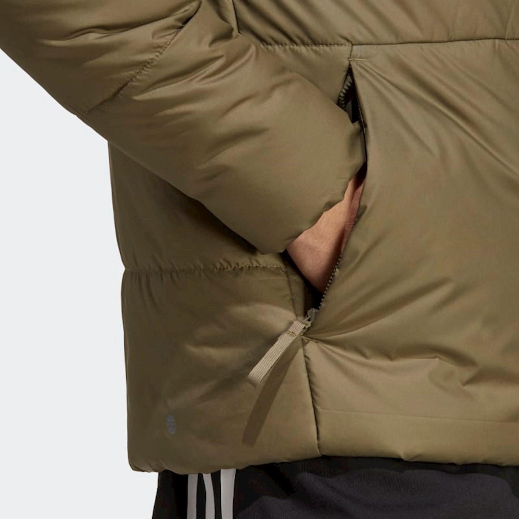 Куртка мужская Adidas BSC 3-Stripes HT8710, зеленый, полиэстер, размер ...