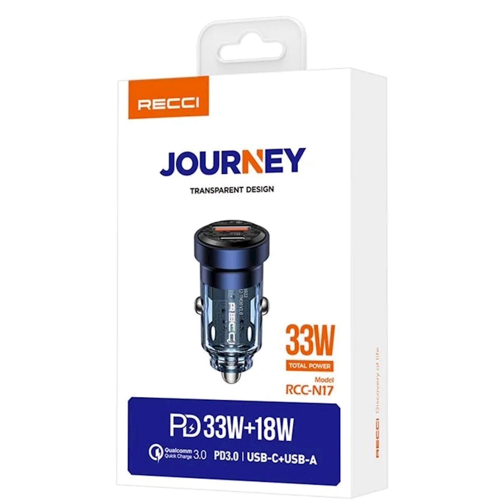 Avtomobil enerji toplama cihazı Recci Journey RCC-N17 - Qiymeti, Bakıda almaq. Satışı, icmal, rəylər