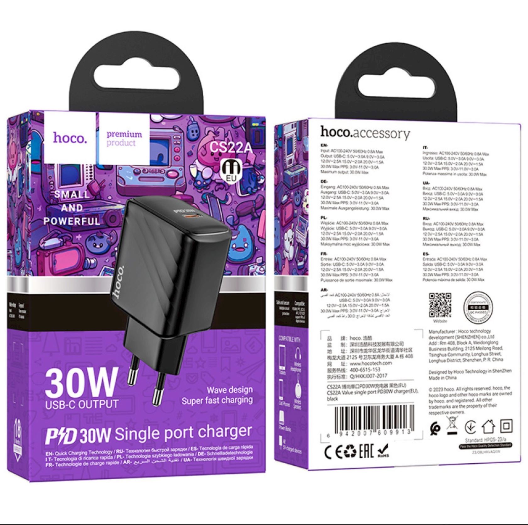 Adapter Hoco CS22A Value PD30W - Qiymeti, Bakıda almaq. Satışı, icmal ...