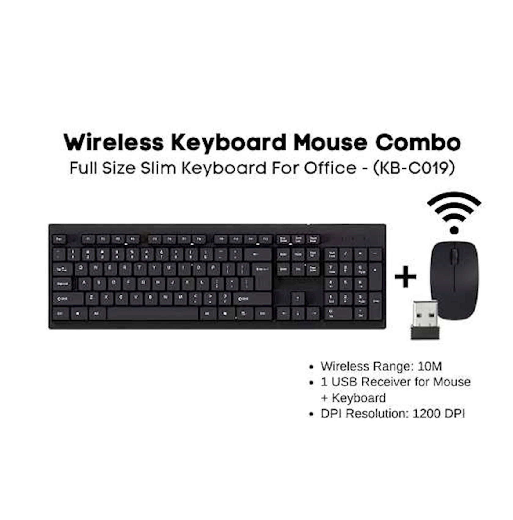 Комплект клавиатура и мышь Mikuso KB-C019 Black - купить в Баку. Цена ...