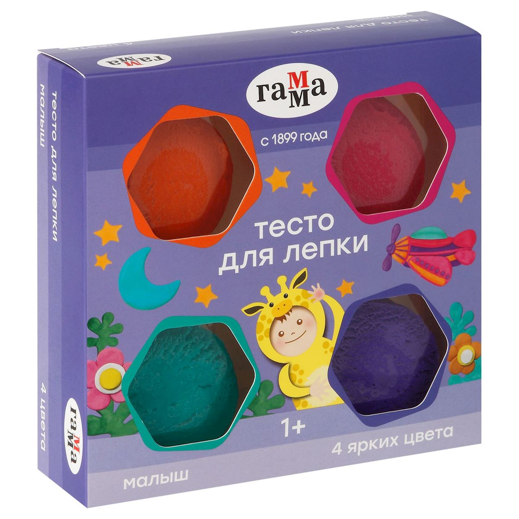 Тесто для лепки Гамма, 4 цвета - купить в Баку. Цена, обзор, отзывы ...