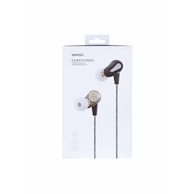 Проводные наушники Miniso M9 Transparent Black - купить по выгодной ...