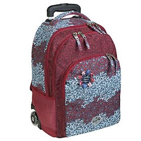 ᐈ Təkərli məktəbli çanta Busquets Wheeled Double Backpack, polyester ...