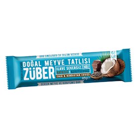 ᐈ Bar Züber çia toxumu və kokos ilə, 40 q - qiymeti və satışı | ️ BIRMARKET