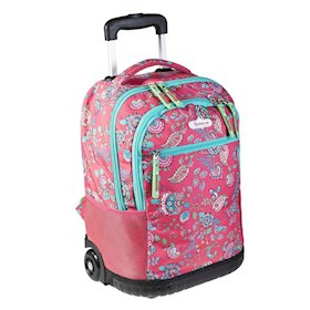 Təkərli məktəbli çanta Busquets Wheeled Double Backpack Flamenco ...
