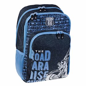 Школьный рюкзак Busquets Double Backpack Route 66 - купить в Баку. Цена ...