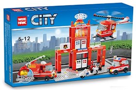 ᐈ Конструктор Wise Hank City Пожарная часть, 491 частей - купить по ...