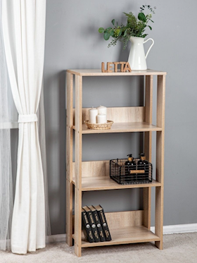 ᐈ Стеллаж Letta Ultra Lite, бежевый, ЛДСП, 115x45x22 см - купить по ...