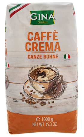 Кофе в зернах Gina Caffe Crema, 1 кг - купить в Баку. Цена, обзор ...