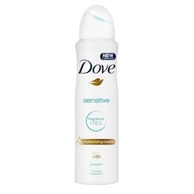 ᐈ Antiperspirant Dove Sensitive Fragrance Free Antiperspirant Spray 150 ...
