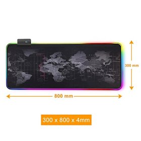 ᐈ Siçan üçün altlıq World Map RGB, işıqlandırma ilə, Qara - qiymeti və ...