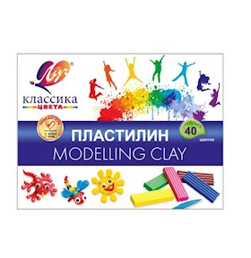 ᐈ Plastilin dəsti Луч Классика, 40 rəng, 800 q - qiymeti və satışı | ️ ...