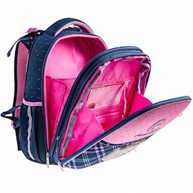 ᐈ Школьный рюкзак Hatber Ergonomic Classic синий/розовый - купить по выгодной цене | ️ BIRMARKET
