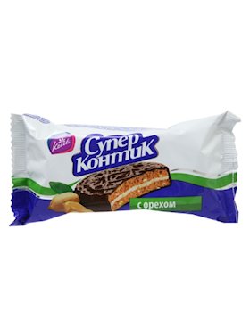 ᐈ Печенье шоколадное Супер Kontik 100 г - купить по выгодной цене | ️ ...