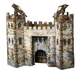 Сборная модель UMBUM Средневековый город Главные ворота, из картона, 53 ...