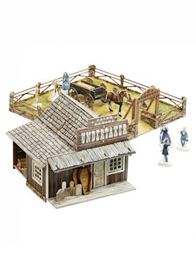 Сборная модель UMBUM Дикий запад Кладбище, из картона, 83 элемента ...