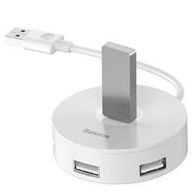 ᐈ USB HUB Baseus Round Box USB adapter 4 in 1 White - купить по ...