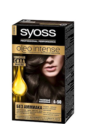 ᐈ Краска для волос Syoss Oleo Intense 4-50 Графито-каштановый 115 мл - купить по выгодной цене ...