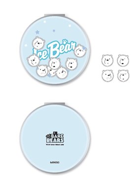 Зеркало Miniso We Bare Bears Collection Ice Bear 5.0 Compact Mirror ...