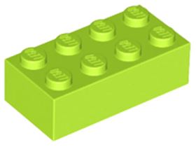 ᐈ Аксессуары к конструкторам Lego 2x4 brick lime (lime) 100 pieces ...