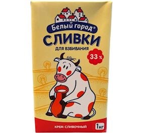 Сливки Белый город 33% 1000 мл - купить в Баку. Цена, обзор, отзывы ...