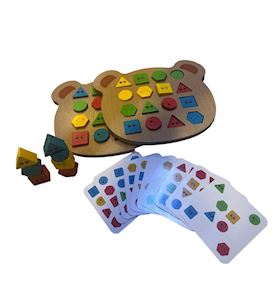ᐈ Развивающая игра 157-59U Bear Shape Matching, 36+ мес - купить по ...