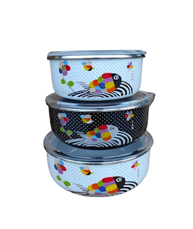 ᐈ Qida saxlama konteyner dəsti NH-12, metal/plastik, 3 əd - qiymeti və ...