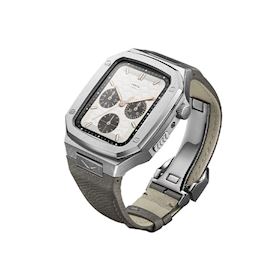 Ağıllı saat Vertu Watch H1 Stainless Steel Silver Alli Leather ...