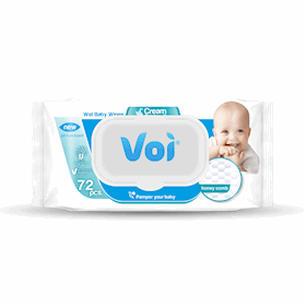 ᐈ Детские влажные салфетки Voi Cream Lotion 72 шт - купить по выгодной ...