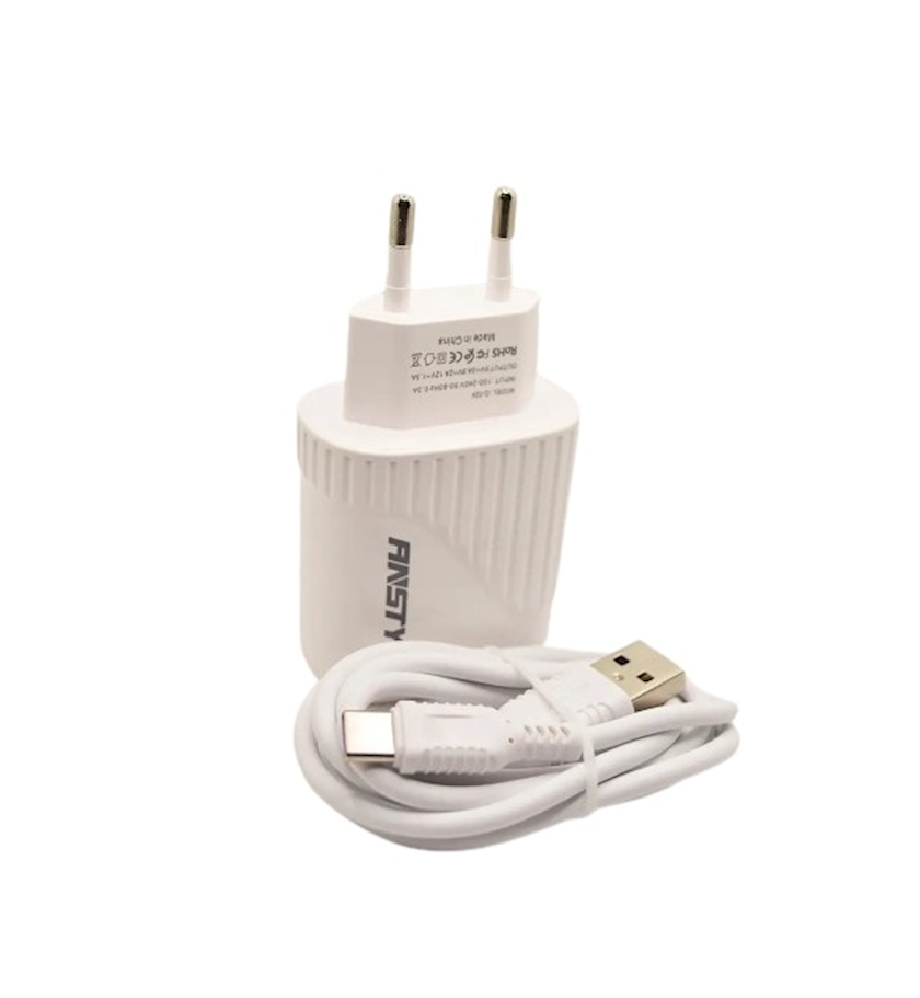 Şəbəkə enerji toplama cihazı Ansty Q-024-T with Type-C 2in1 3A 18W ...