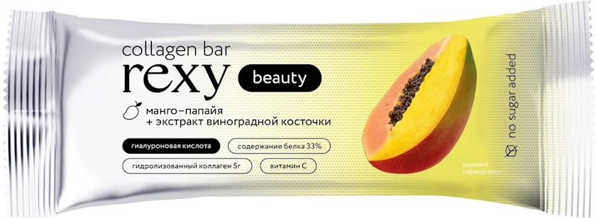 ᐈ Proteinli bar Protein Rex Collagen Rexy Манго, 40 q - qiymeti və ...
