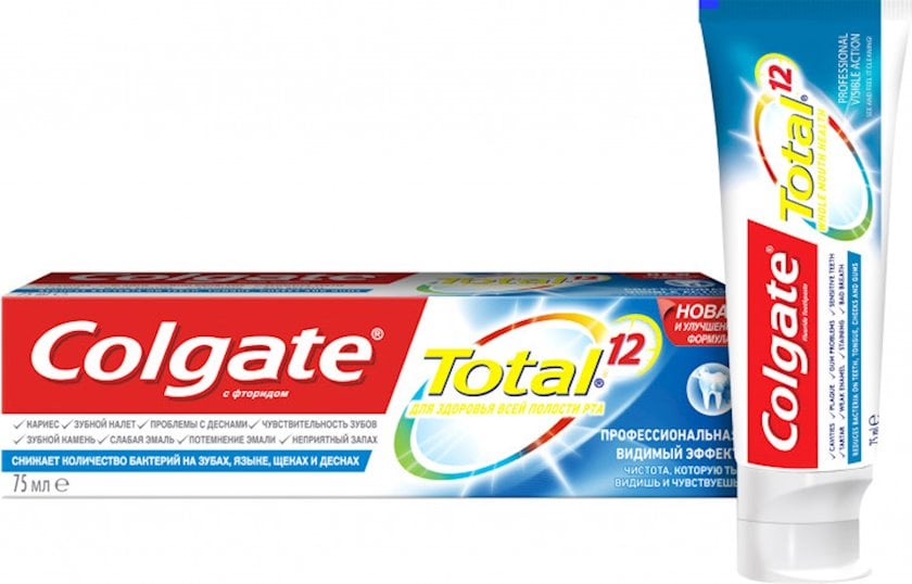 Комплексная зубная паста Colgate Total 12 Профессиональная Видимый ...