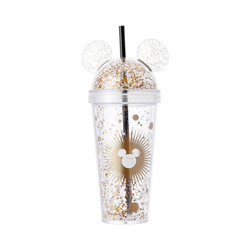 ᐈ Su şüşəsi Miniso Mickey Mouse 420 ml zərli, şəffaf, plastik - qiymeti ...