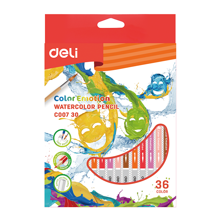 ᐈ Rəngli karandaş dəsti Deli Color Emotion C007 30, 36 əd - qiymeti və ...