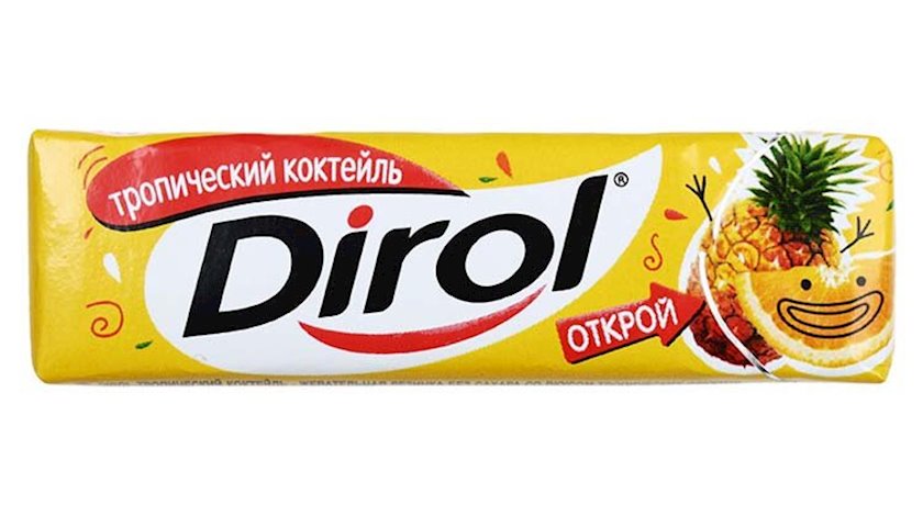 Жевательная резинка Dirol Тропический Коктейль 13.6г (46103611 ...