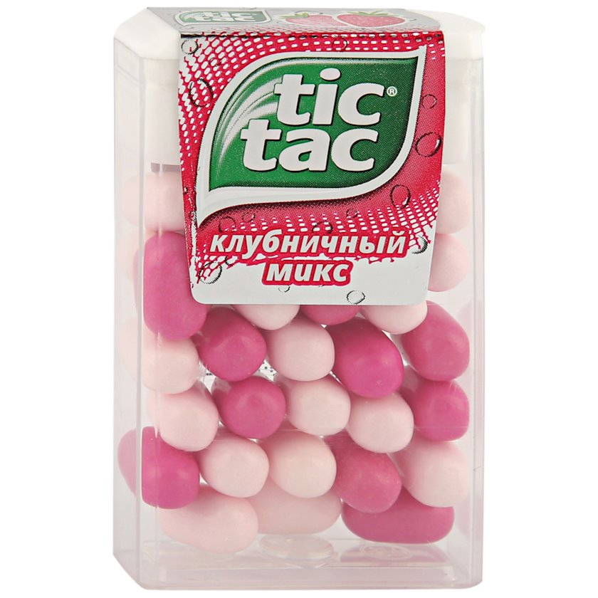 Драже Tic Tac Strawberry mix со вкусом клубники, 16 г - купить в Баку ...
