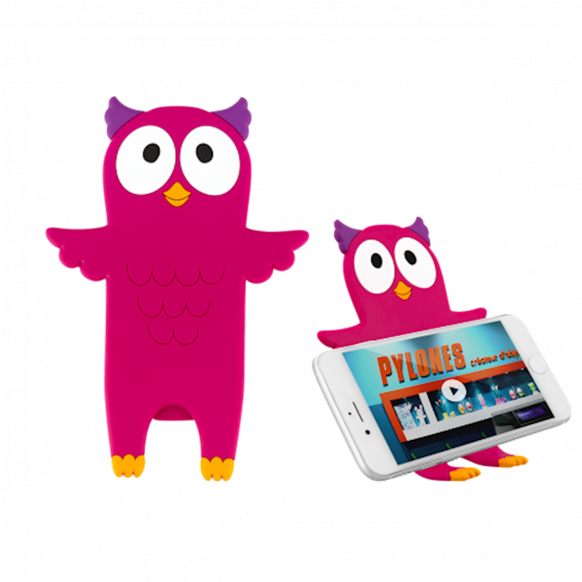 Подставка для телефона Pylones Ani-Stand Owl, Розовый - купить в Баку ...