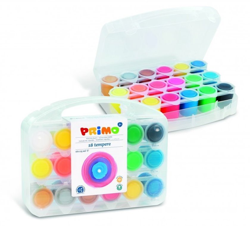 ᐈ Краска для плакатов Primo Ready Mix 18 Tempera, 18 цветов - купить по ...