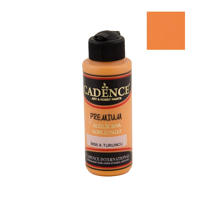 Akril boya Cadence Premium Acrylic Paint 0858 Light Orange, açıq ...