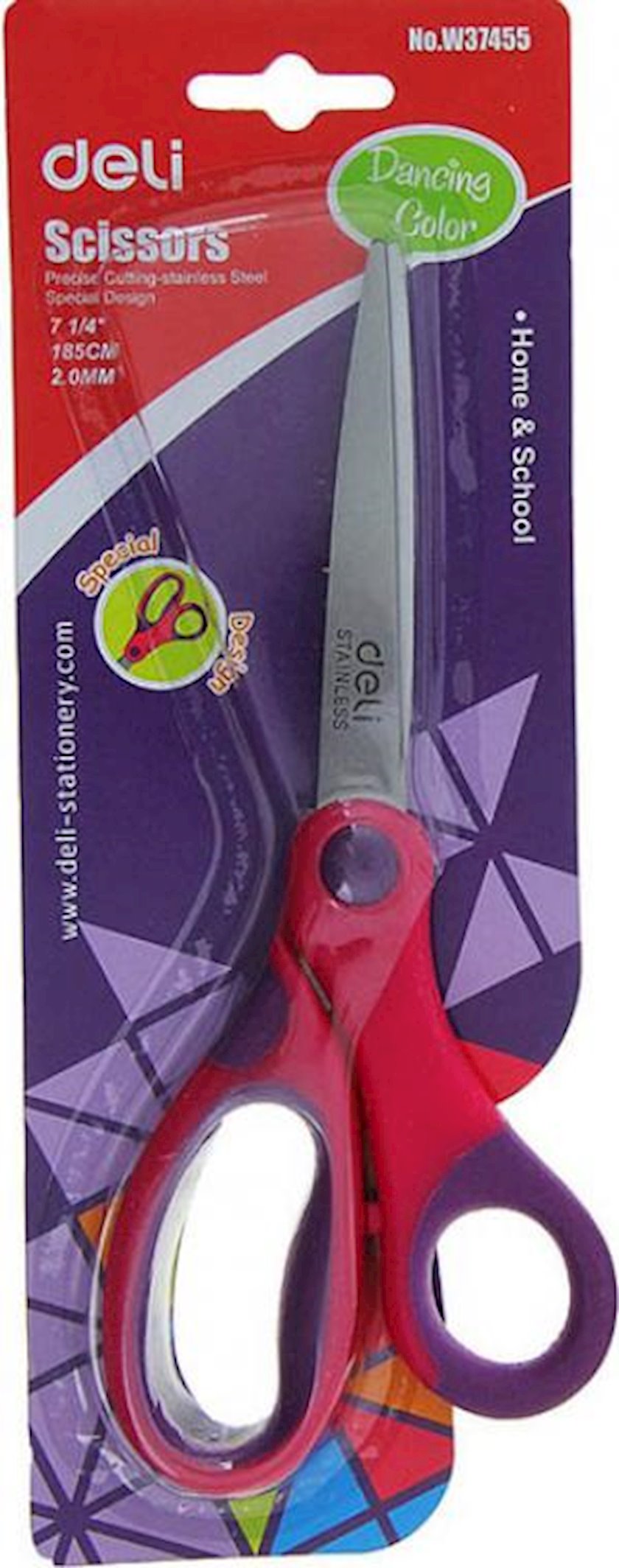 Ножницы Deli E37455, 18.5 см, розовый - купить в Баку. Цена, обзор ...