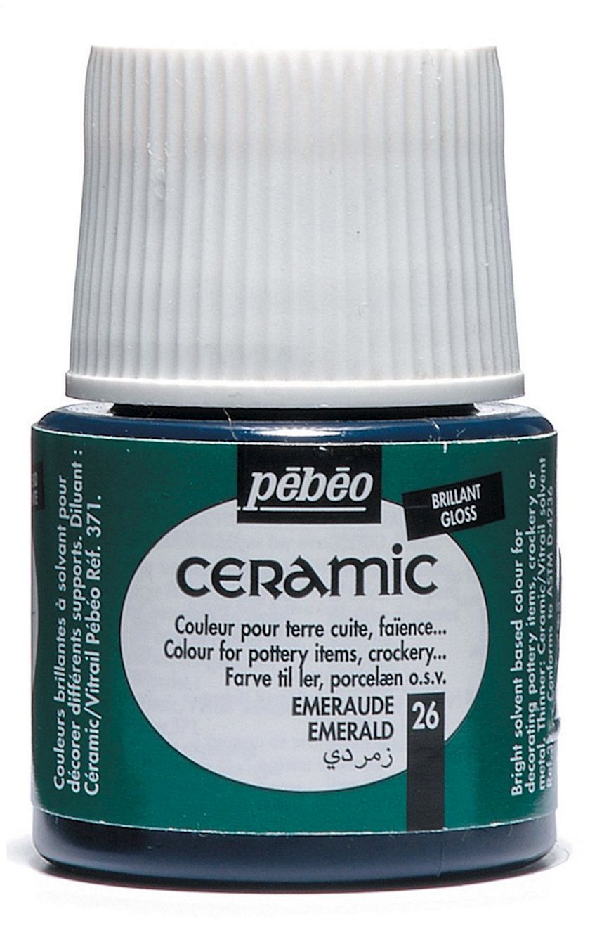 Краска для керамики Pebeo Ceramic, 26 Изумруд, 45 мл - купить в Баку ...