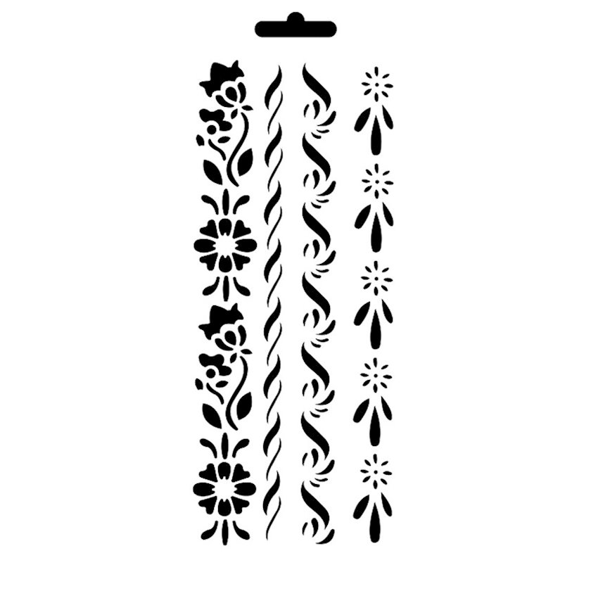 Trafaret Cadence Template MU Serie 47, 10х25 - Qiymeti, Bakıda almaq ...