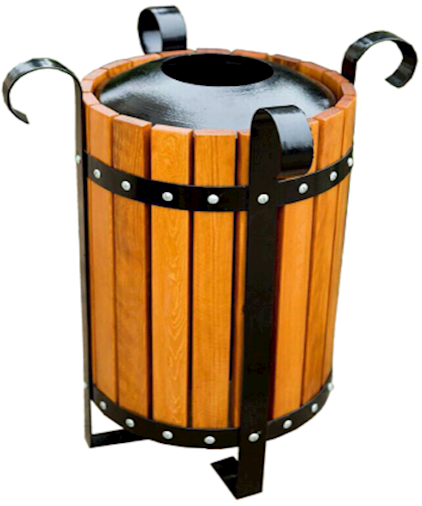 ᐈ Zibil qutusu Azpark APP-16, qəhvəyi, şam ağacı/metal, 70x38 sm ...