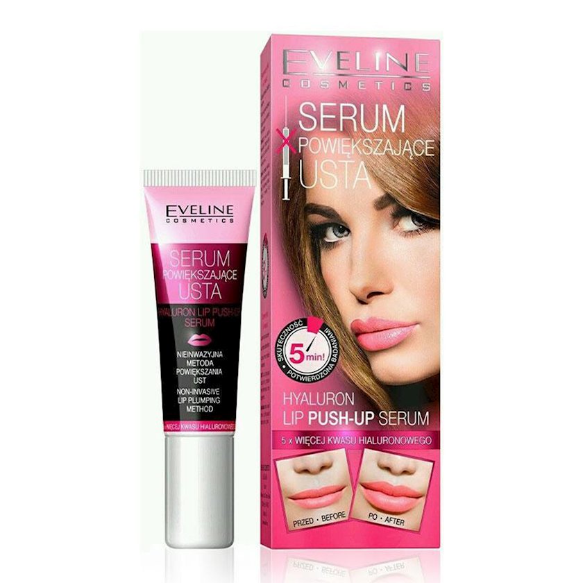 Активная сыворотка для увеличения объема губ Eveline Cosmetics Hyaluron ...