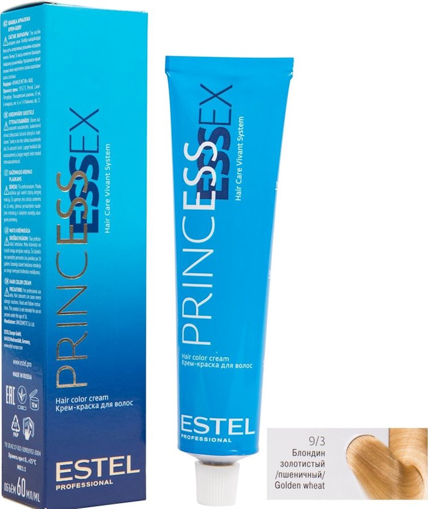 Крем краска для волос Estel Professional Princess Essex 9/3 Пшеничный ...