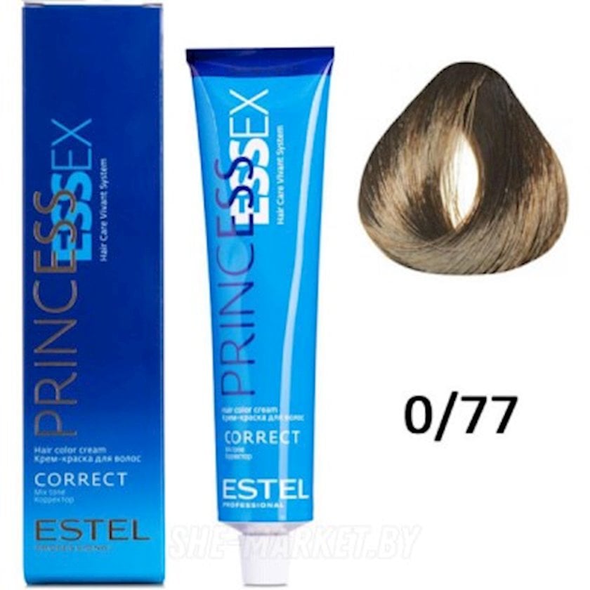 Saçlar üçün krem-boya Estel Professional Princess Essex 0/77 Qəhvəyi ...